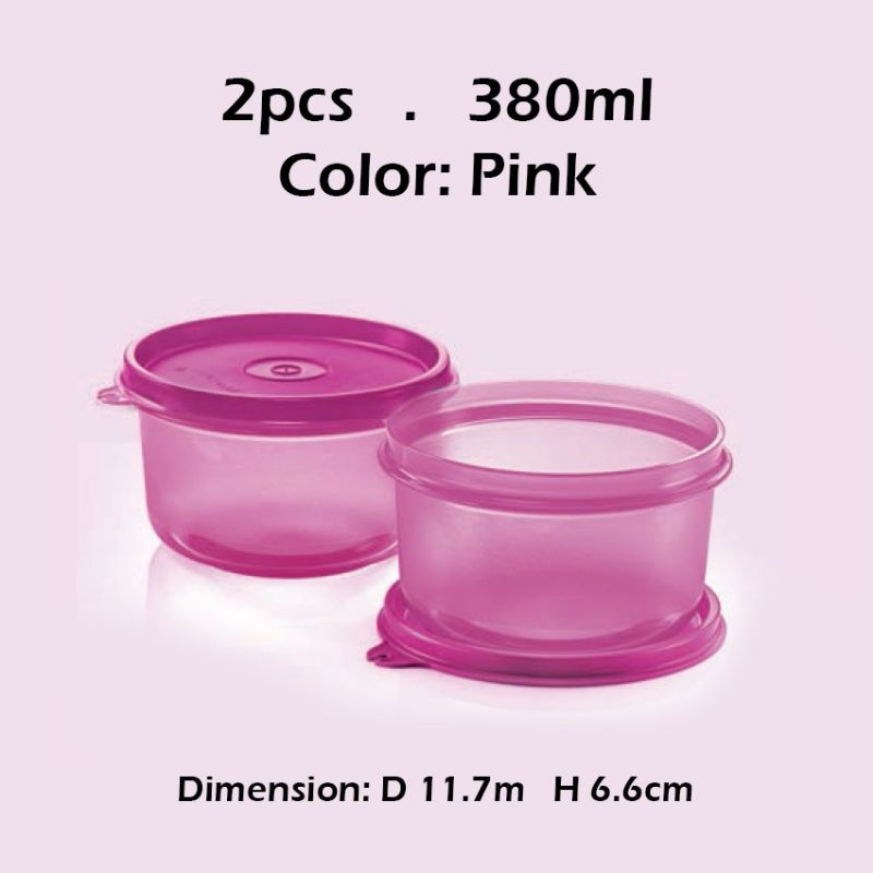 Tupperware Round Keeper 380ml (2pcs) | Shopee Malaysia