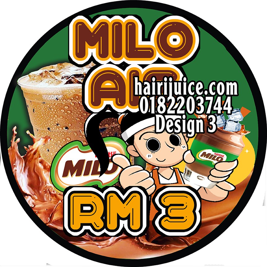 Sticker Air Balang Air Milo Kalis Air ( 9 x 12 inci ) | Shopee Malaysia