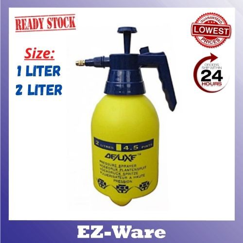 1 LITER & 2 LITER (DELUXE/ROCKEY) PVC PRESSURE SPRAYER PUMP GARDER PIMP ...