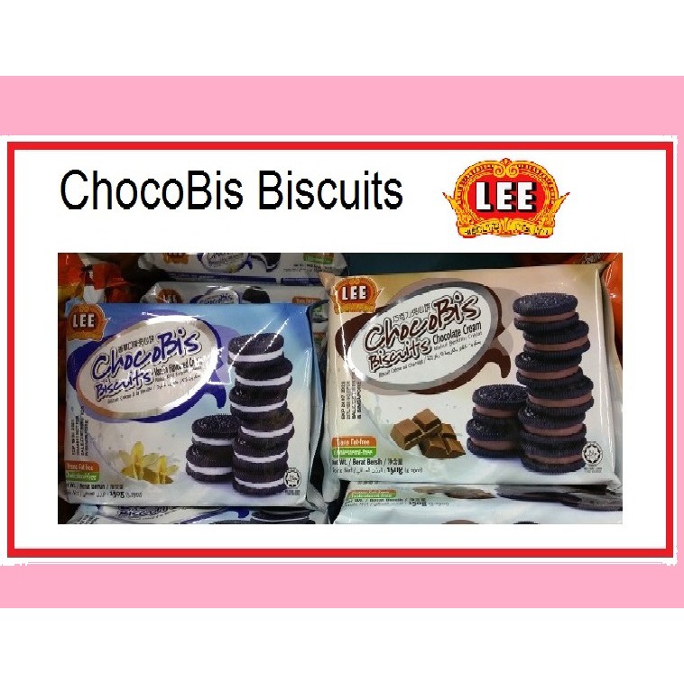 Lee Chocobis Biscuit with Cream Chocolate/Vanilla/Coffee 150g (x1 Pack ...