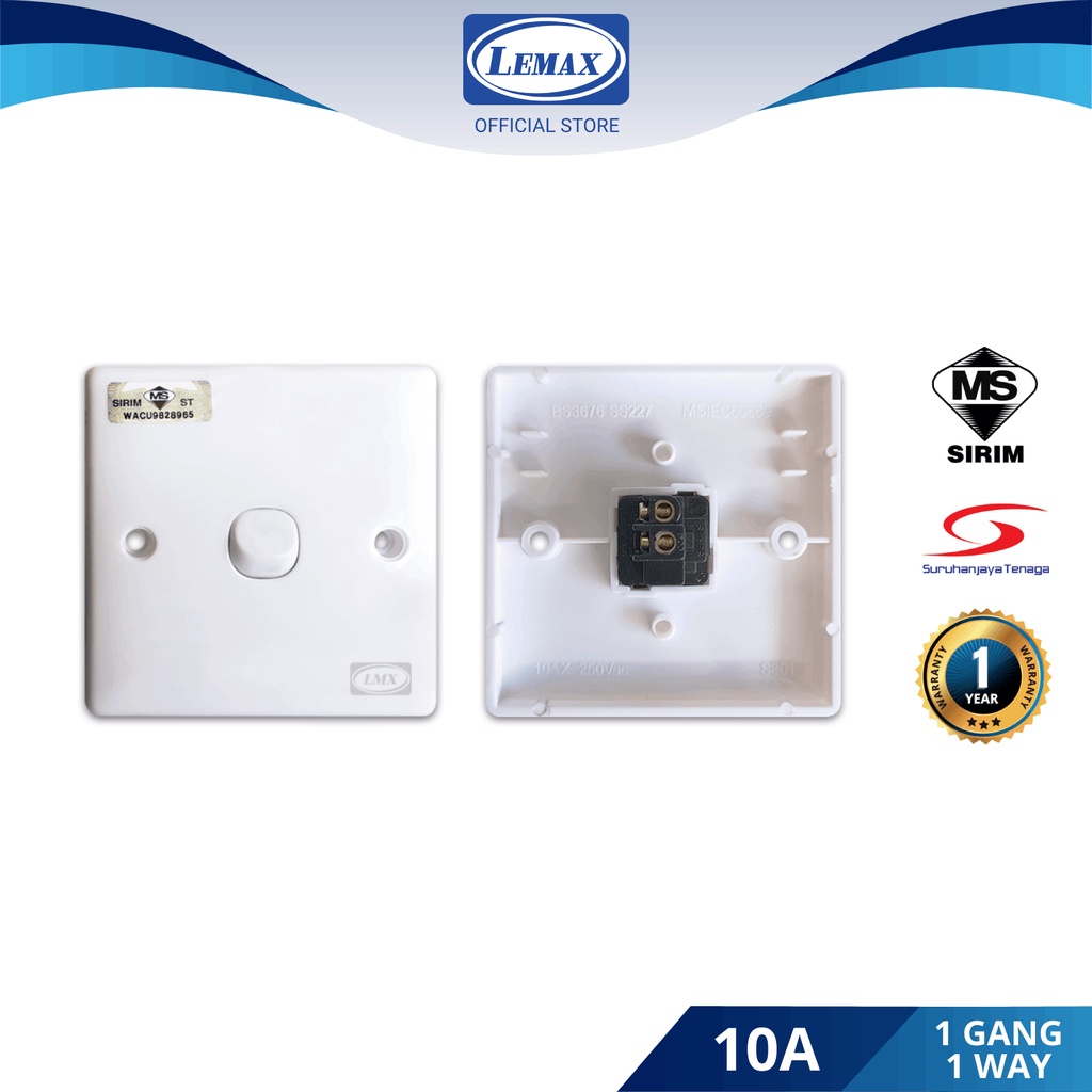 [SIRIM] LMX 10A 13A 15A 20A Wall Switch Socket Door Bell Switch Aircond ...