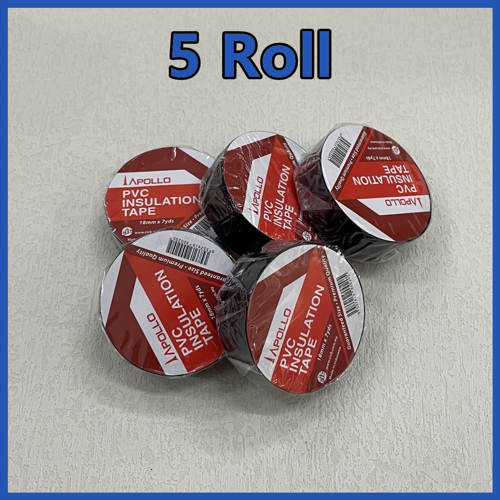Wire Tape Insulation Tape Apollo Wire Tape Black Tape PVC Tape 18mm x ...