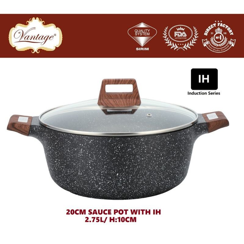 💥Sauce pot vantage woody series 20 cm(2.75L)💥 | Shopee Malaysia