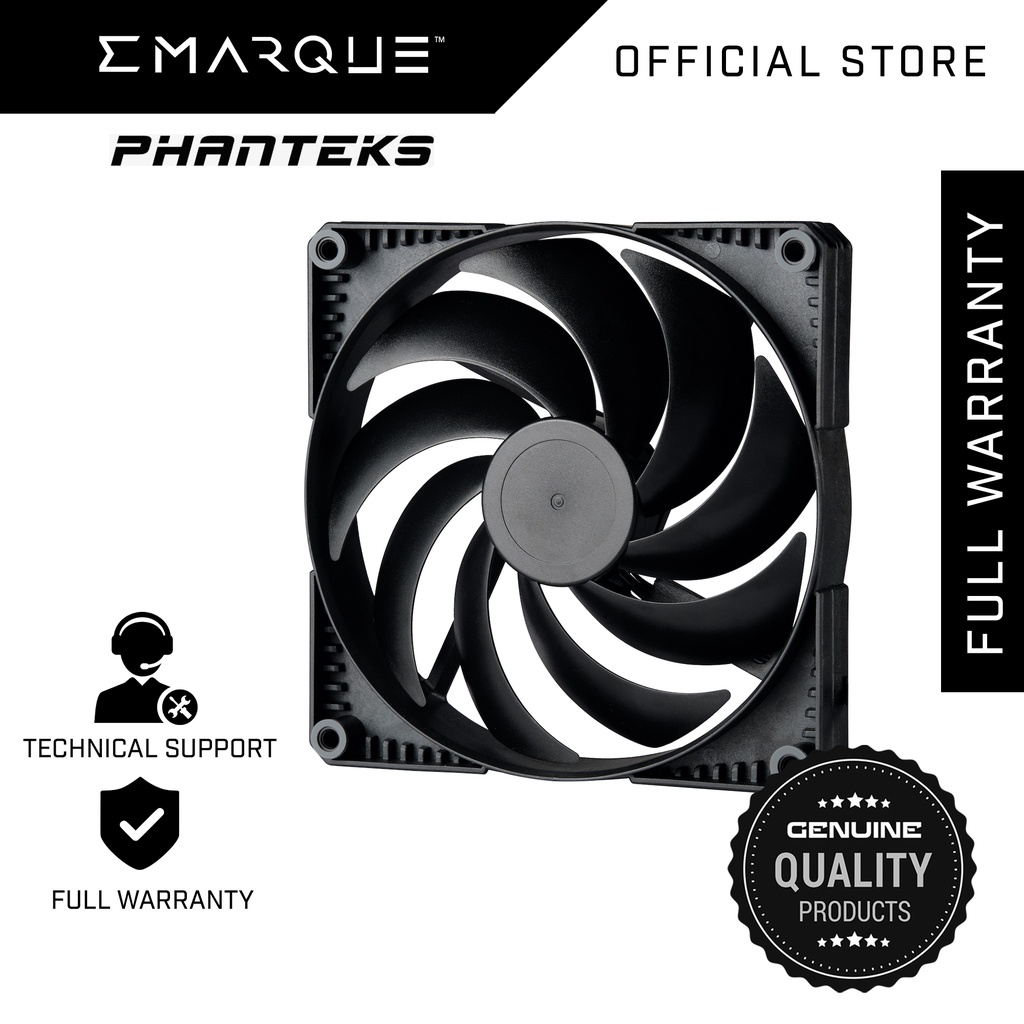 // Phanteks SK PWM Fan 120mm / 140mm - Single PC Case Fan - Black ...