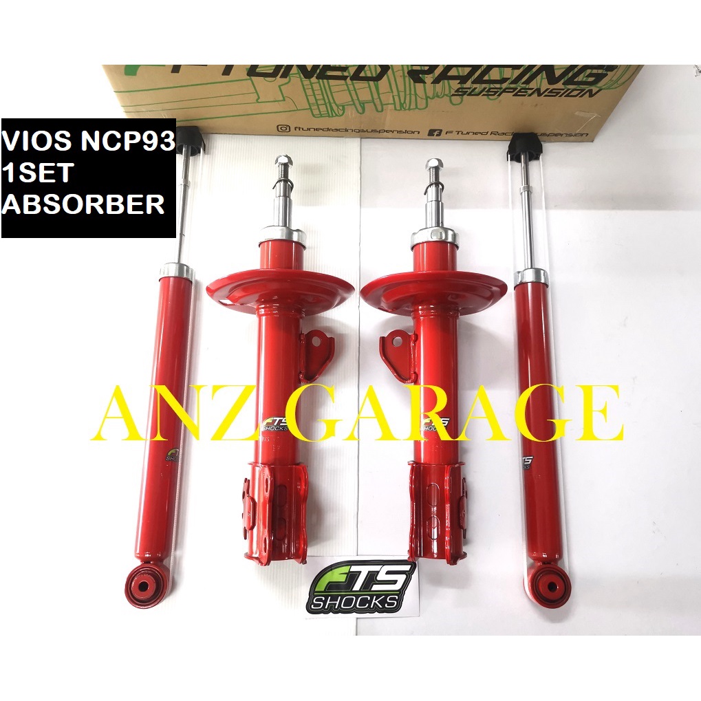TOYOTA VIOS NCP93 FTUNED SPORT ABSORBER FRONT REAR - FTS SHOCKS ...