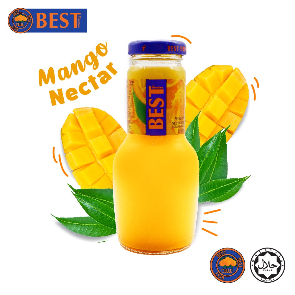 BEST PREMIUM JUICE MANGO NECTAR FLAVOUR 250ml | Shopee Malaysia