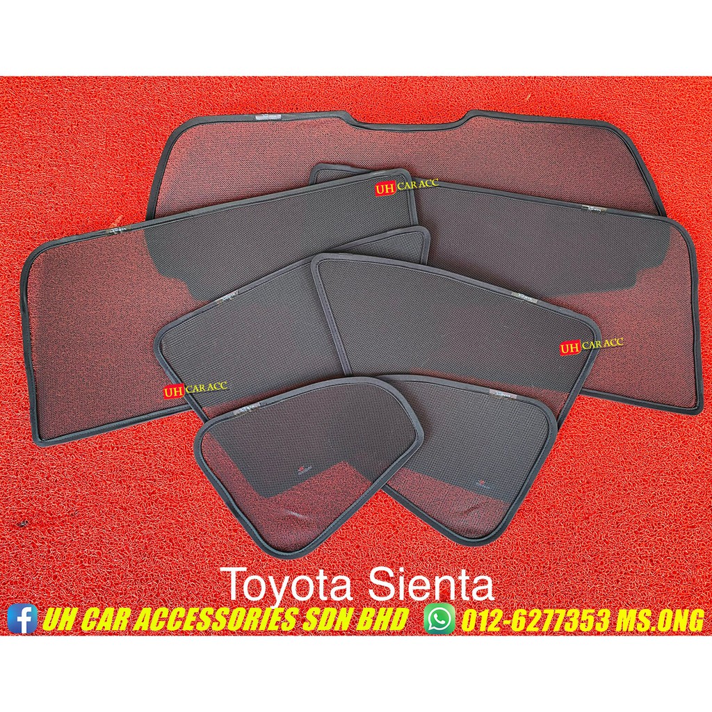 Toyota Sienta Ninja Folding Magnetic Magnet Sun Shade Window Shades ...