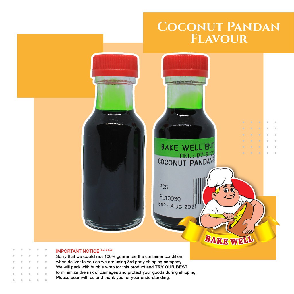 Coconut Pandan Flavour/ Perisa Coconut Pandan (25ml/500gm) | Shopee ...