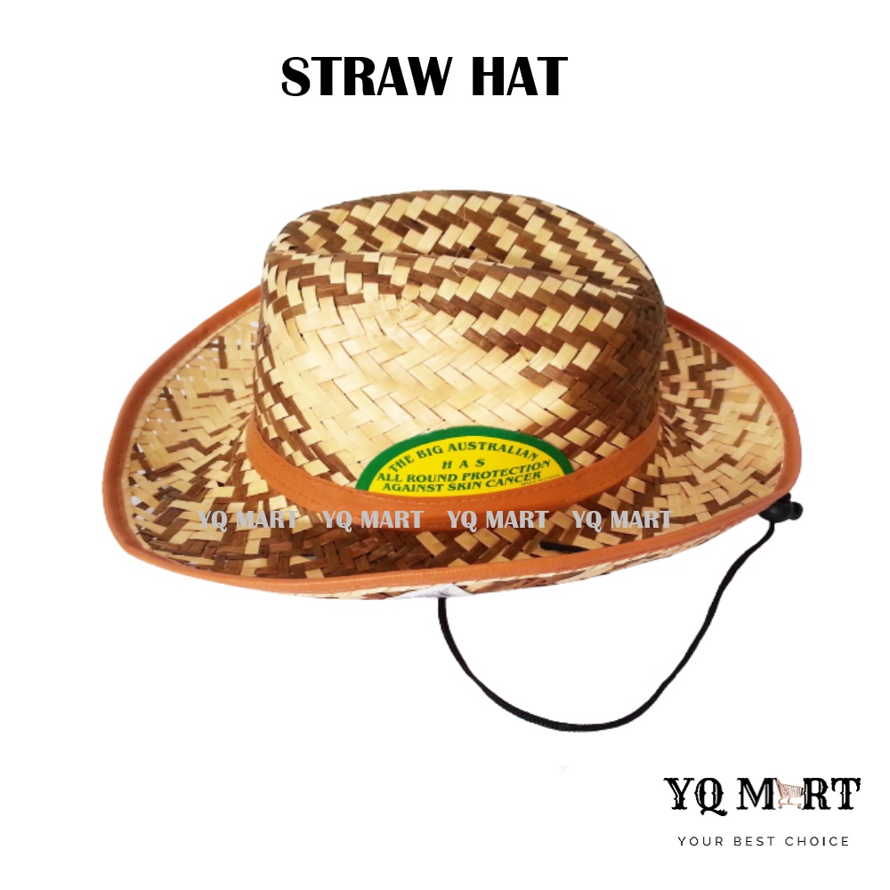 Straw Hat/ Cowboy Hat/ Topi Kebun | Shopee Malaysia