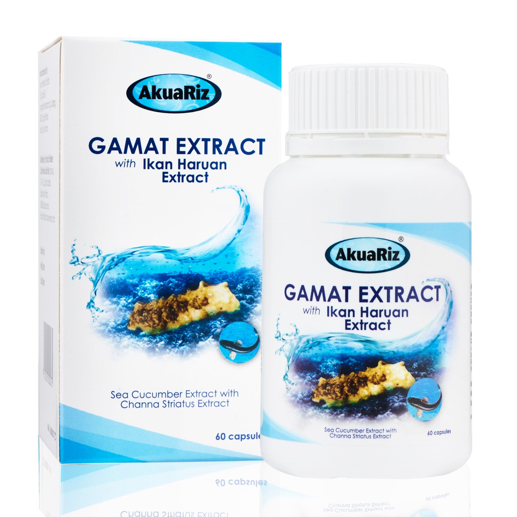 Akuariz Gamat Extract (Gamacap) / Gamat with Ikan Haruan Extract 60s ...