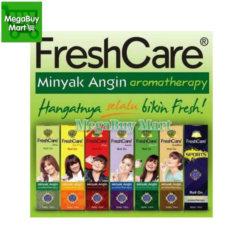MegaBuy Mart🛒Ready Stock !!! Original FreshCare Roll On Aromatherapy Minyak Angin Wangi 10ml ...