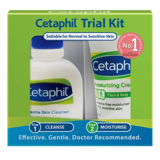 CETAPHIL Starter Kit 2 or 3 items (Cleanser 29ml + Moisturising Cream ...