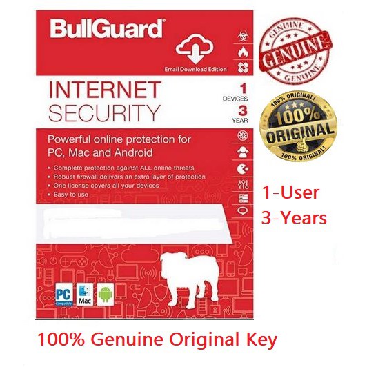BullGuard Internet Security (Windows / Mac / Android / iOS) -1 Device ...