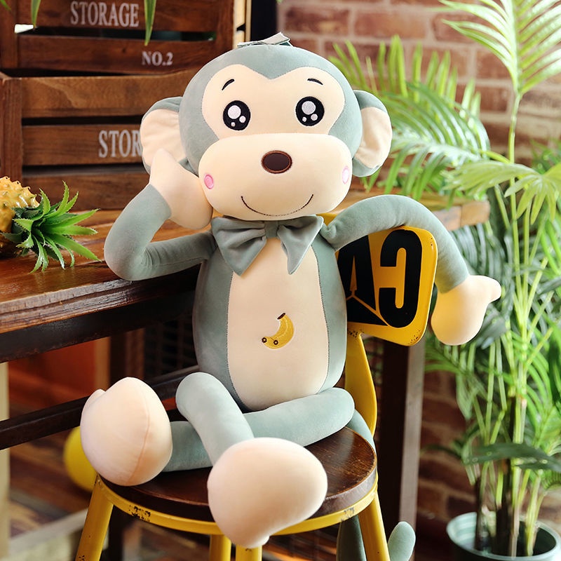 Mainan mewah monyet bersenjata panjang bayi tidur anak patung ragdoll ...