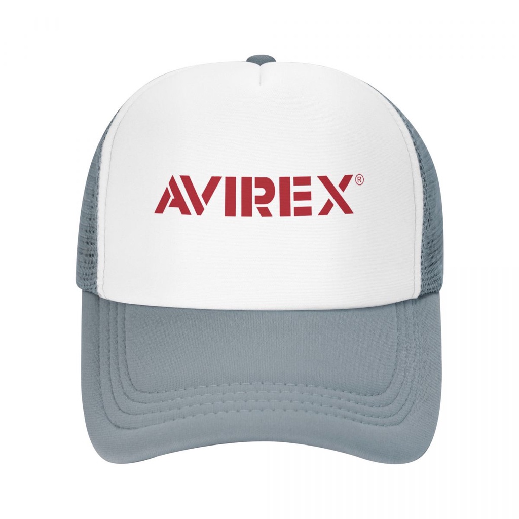 Avirex logo (2) Adult Grid Net Hat Trucker Men's Women's Flat Brim ...
