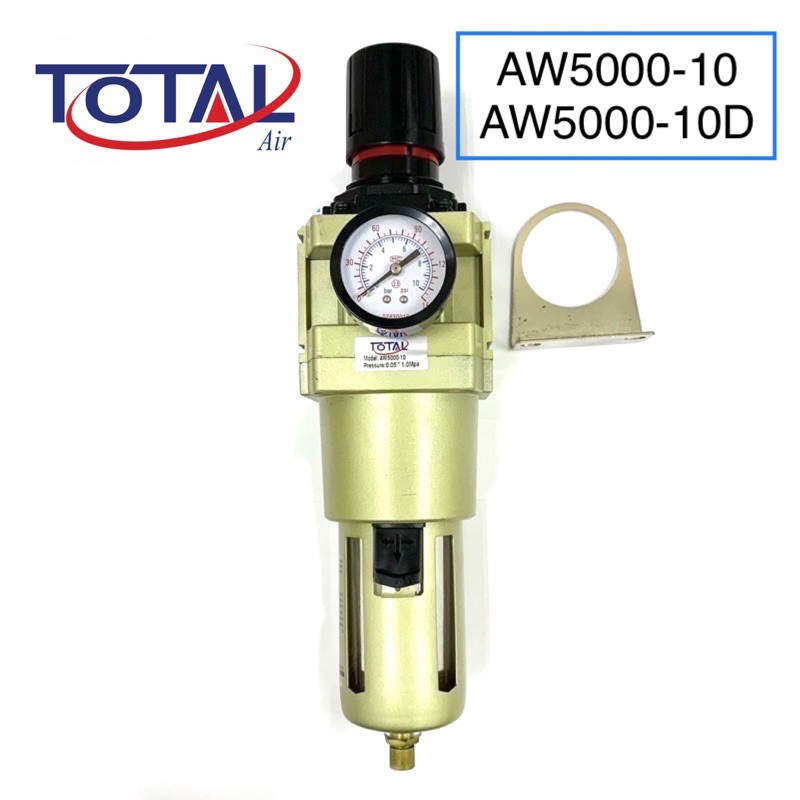 ToTal Air AW5000-10 AW5000-10D 1” Air Filter Regulator Water Separator ...