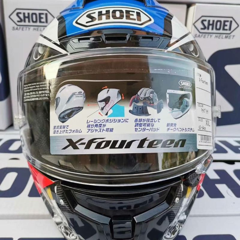Ready Stock!! SHOEI X14 BMW S1000RR HP4 Motor Rider Racing Motorcycle Sport Riding Full Face ...