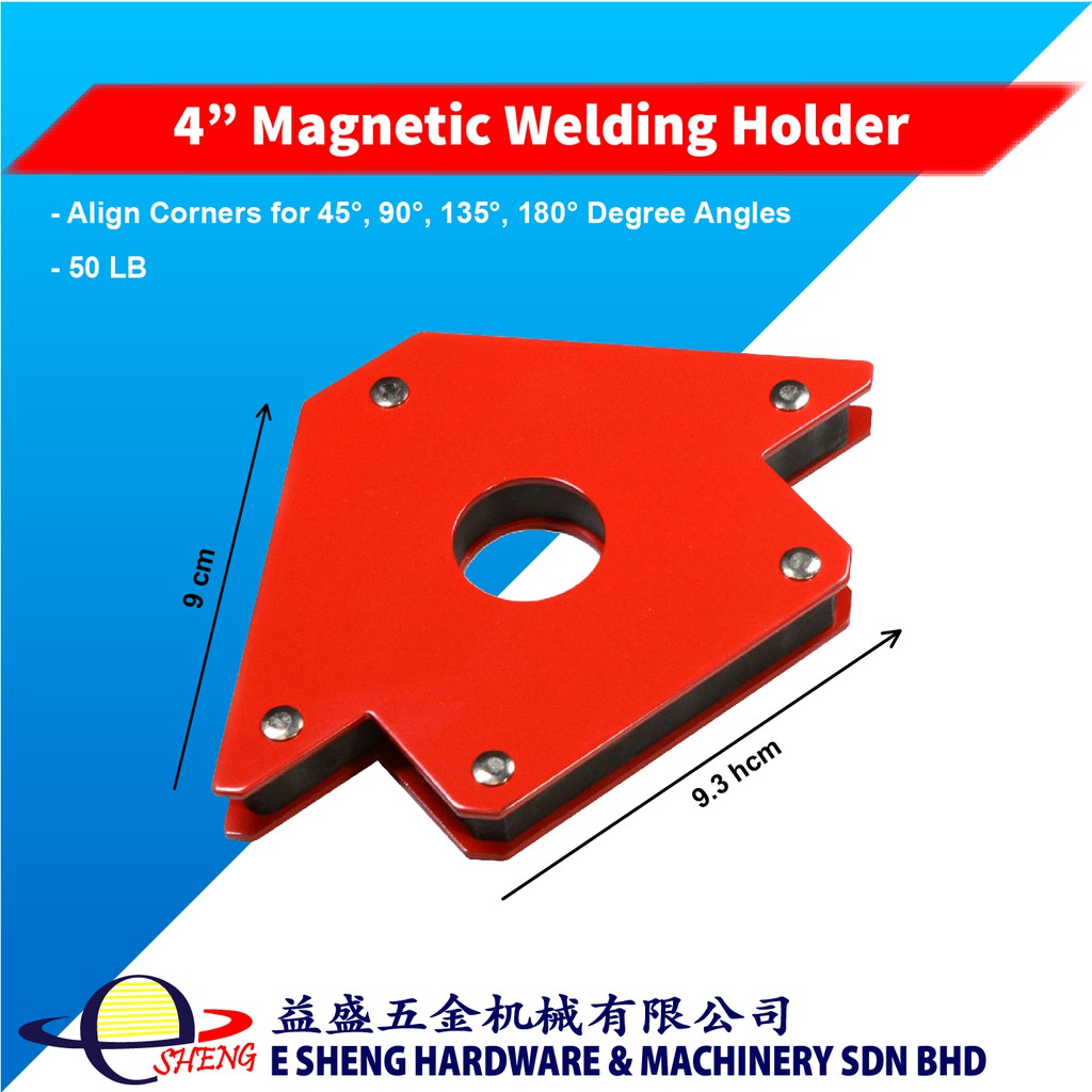 50LB 4'' Magnetic Welding Angle Holder Corner Arrow Support Strength ...