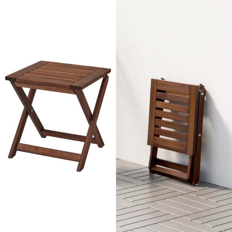 🔥IKEAAAxxx🔥Chair APPLARO Stoolfoldable brown stained | Shopee Malaysia