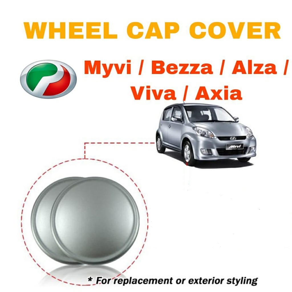 PERODUA MYVI, BEZZA, ALZA, VIVA, AXIA WHEEL CAP COVER SPORT RIM CAP ...