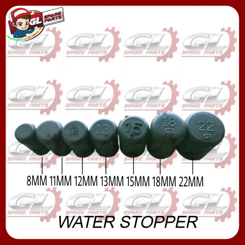 WATER STOPPER RUBBER 8MM 11MM 12MM 13MM 15MM 18MM 22MM | Shopee Malaysia