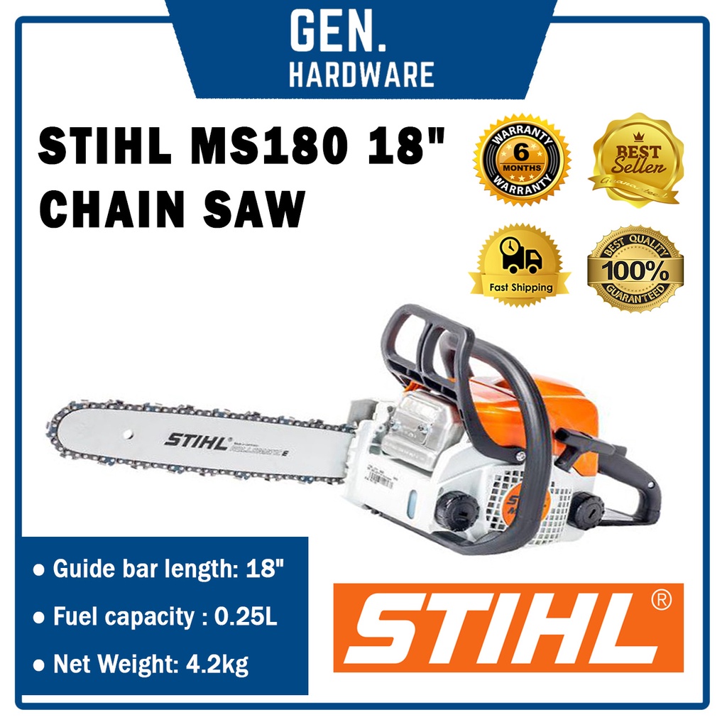 STIHL MS180 18" CHAIN SAW (GERMANY BRAND) | Shopee Malaysia