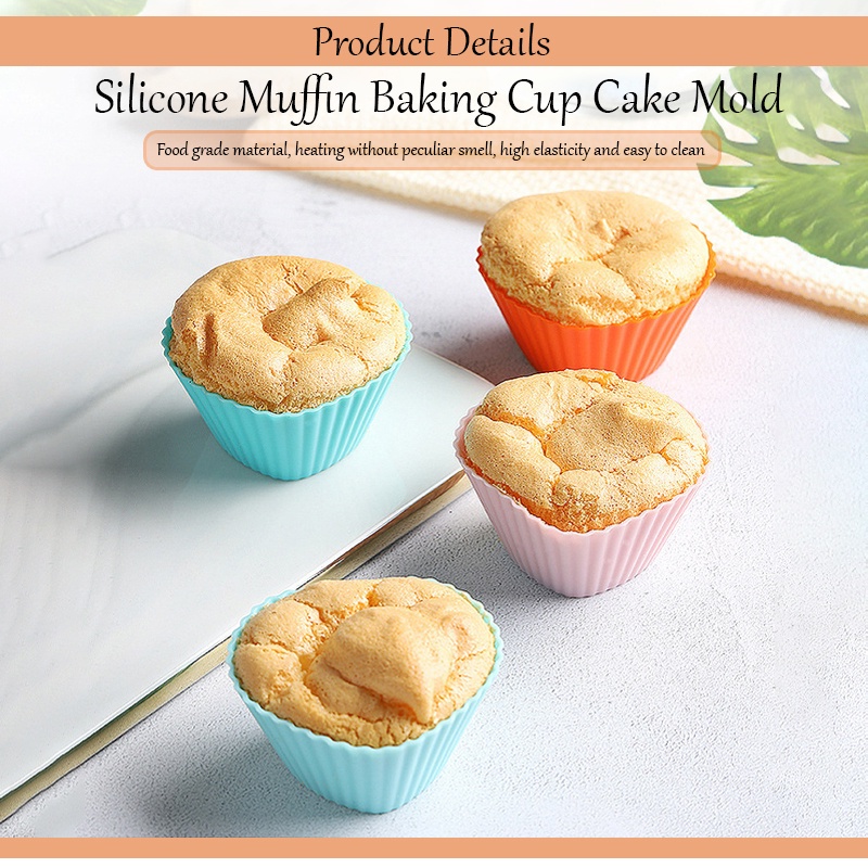 [Little B House] Reusable Silicone Muffin Cupcake Jelly Mold Baking ...