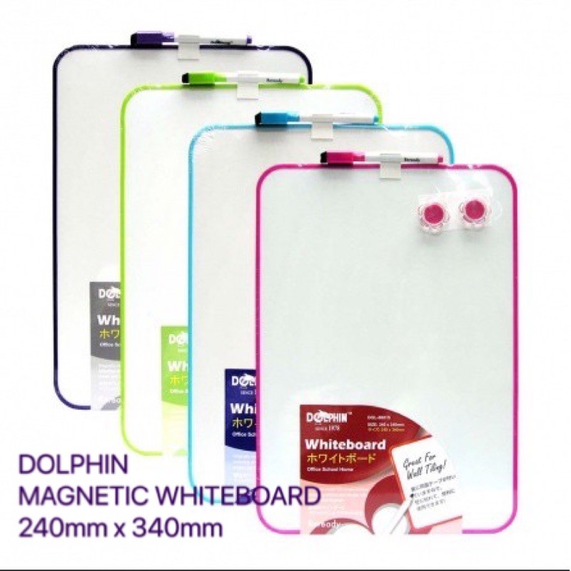 DOLPHIN MAGNETIC WHITEBOARD (240mm x 340mm) 80015 / WHITEBOARD ...
