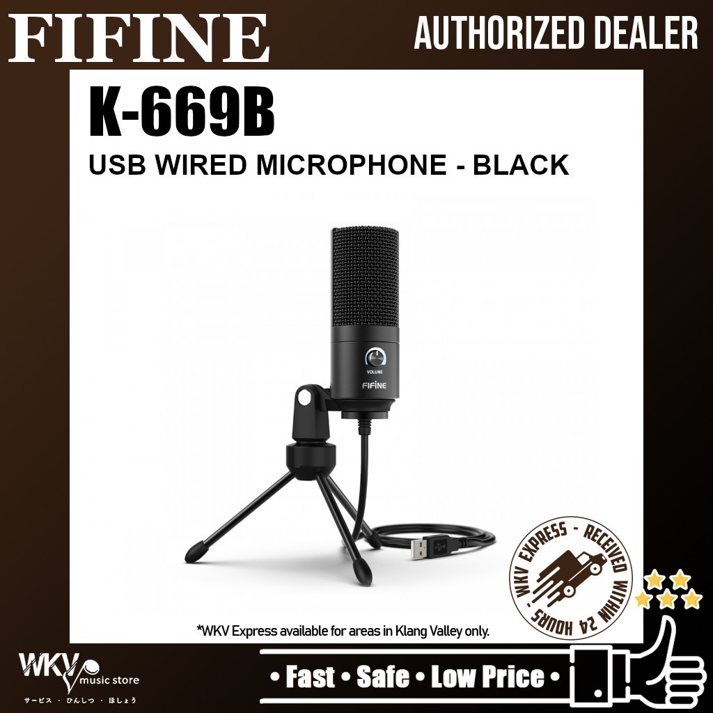 FIFINE K669B USB Microphone, Metal Condenser Recording Microphone for ...