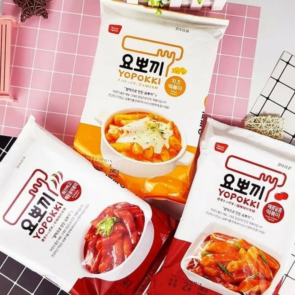 Yopokki Halal Topokki Instant Tteokbokki Rappokki Rice Cake Korea ...