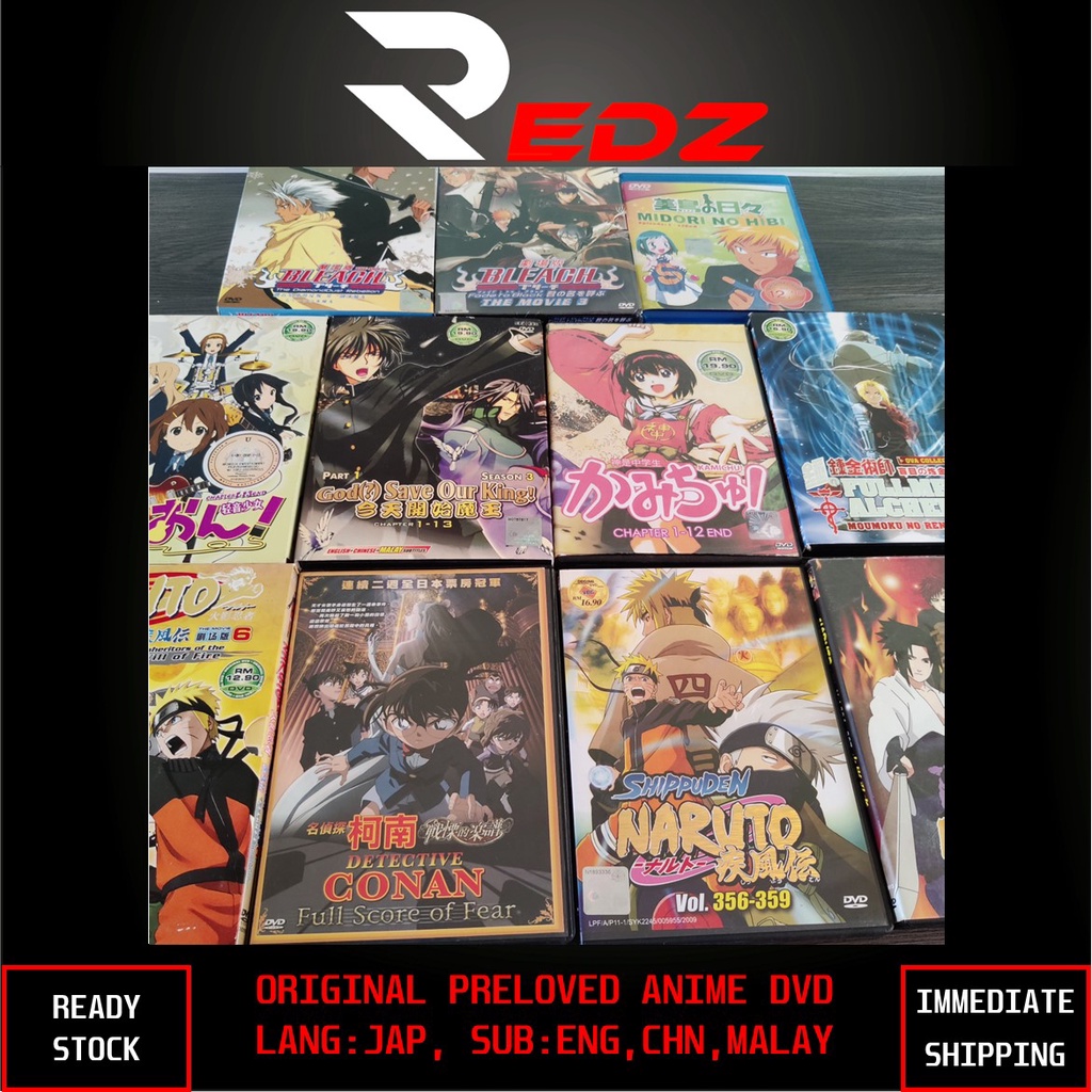 [PRELOVED] RM 9 ONLY Original Anime DVD | Shopee Malaysia