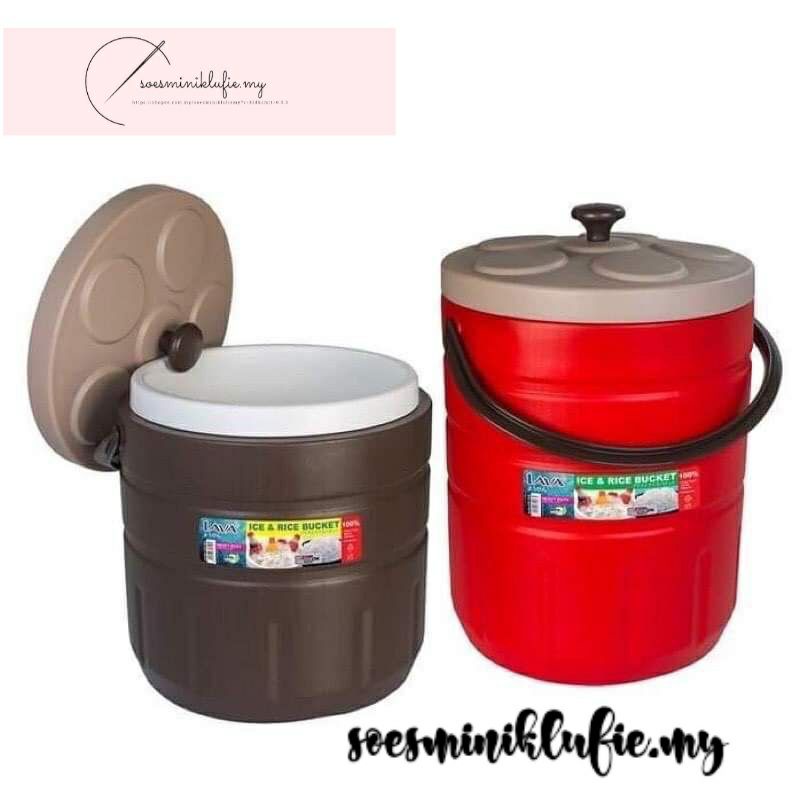 22 L 28 L rice heavybduty rice bucket ice bucket tong nasi tong ice ...