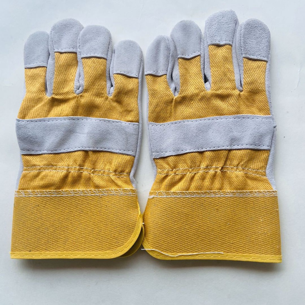 10 1/2" Semi Leather Work Glove Protection Sarung Tangan Kerja Kimpal ...