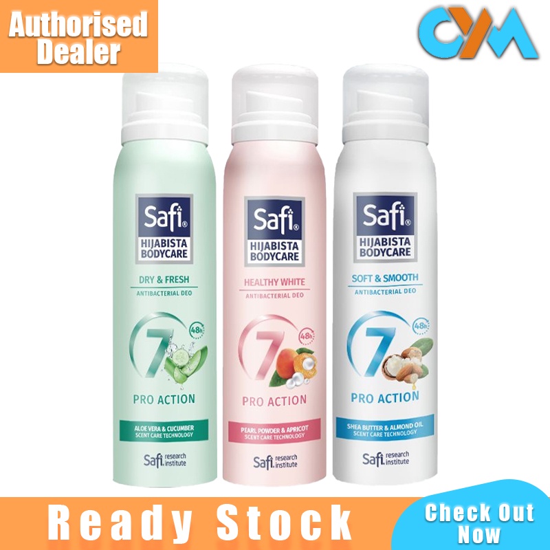 Safi Hijab Deodorant Body Spray 150ml Dry & Fresh /Healthy White /Soft ...