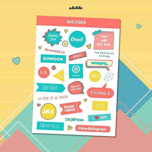 KPOP DAY6 STICKER / DAY6 STICKER SET | Shopee Malaysia