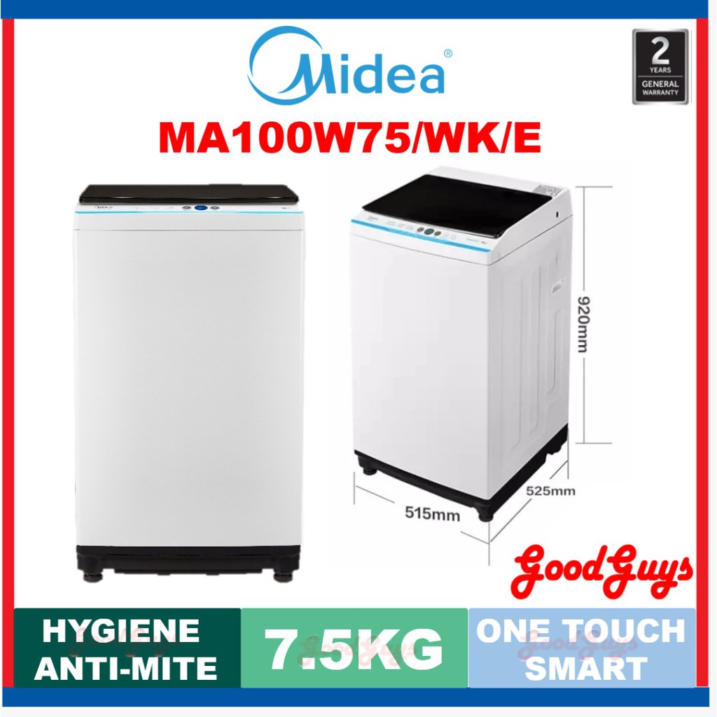 [Seller's Own Fleet] MIDEA ANTI-MITE 7.5KG FULLY AUTO WASHER WASHING ...