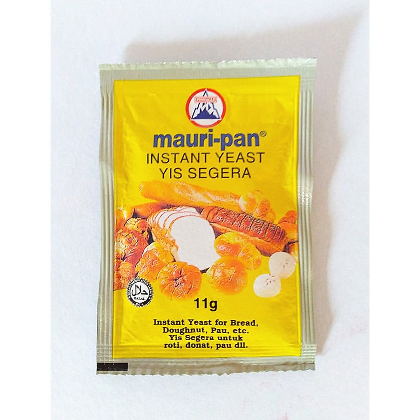 Mauri-pan Instant Yeast 11g Yis Segera Mauripan 【EXP:08/2022 】 | Shopee ...