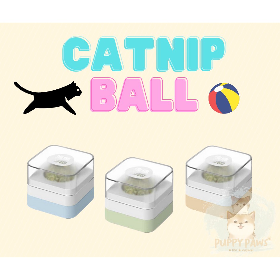 Catnip Cat Lick Square Box Shape With Lid Ball Super Cute Toy. | Shopee ...