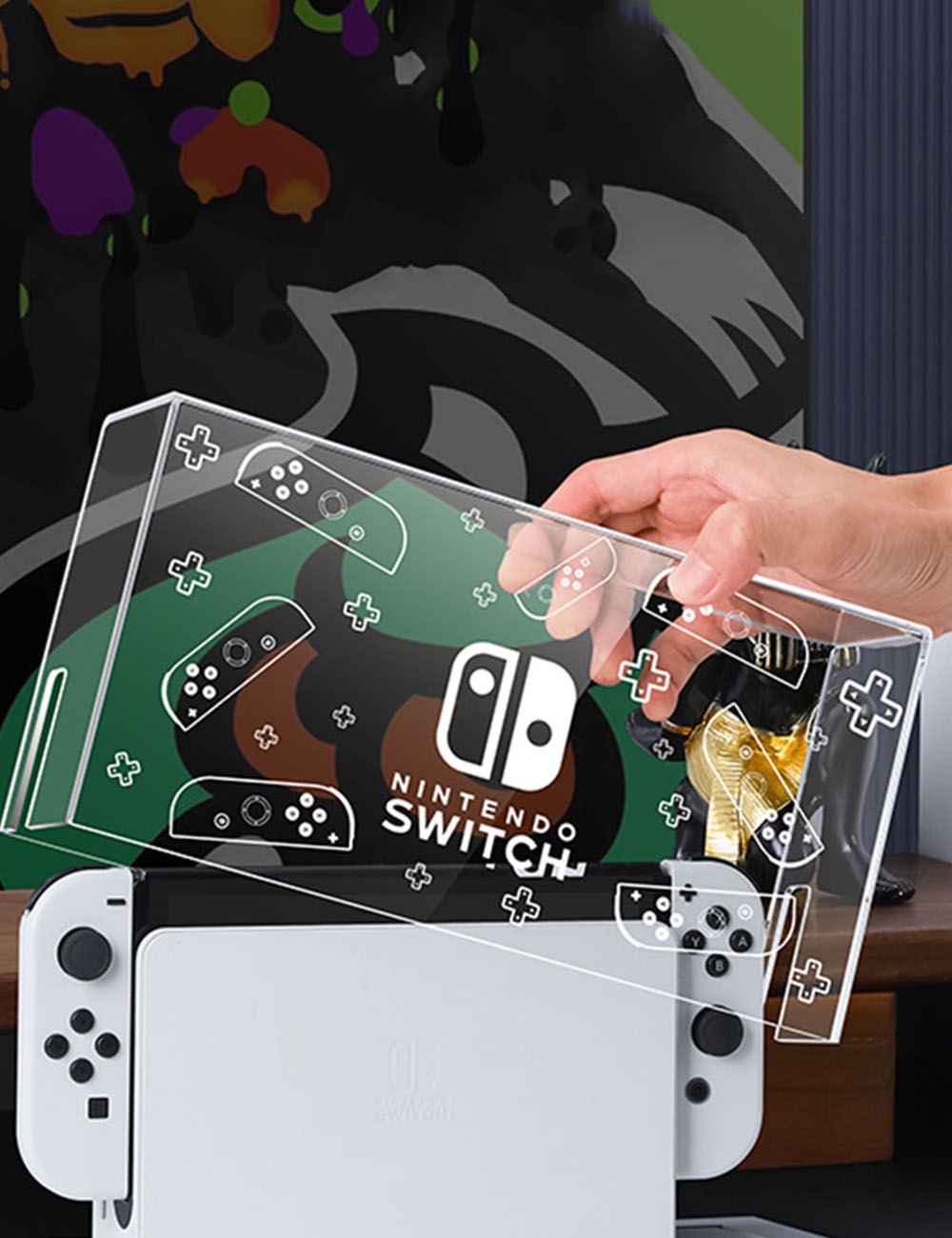 For Nintendo Switch Dust Cover Switch / OLED Game Console Logo Dust ...