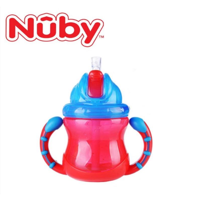 Nuby Flip N Sip 240ml/8oz Fat Straw Cup 12m+ Single Pack | Shopee Malaysia