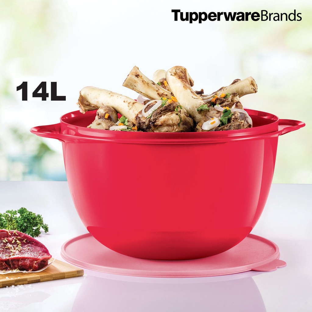 5 Warna: Tupperware Supersized Bowl 14L (GIANT JUMBO SIZE) Tupperware ...