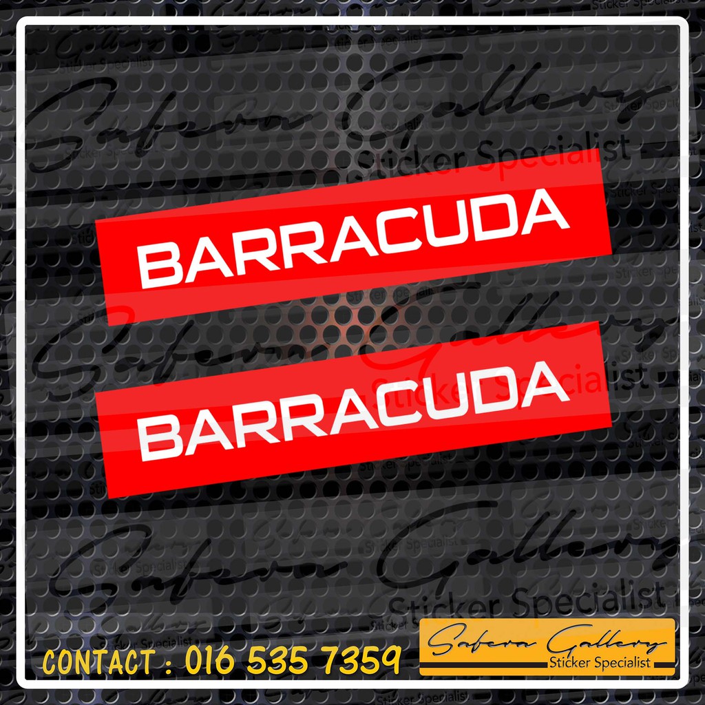 barracuda sticker decal cutting sticker | Shopee Malaysia