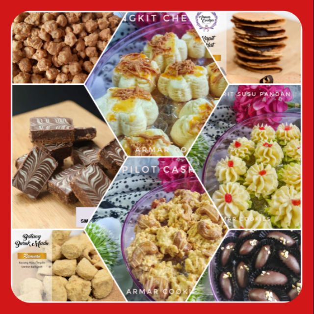 🔥BISKUT RAYA ARMAR COOKIES - Almond London, Shortbread, Semperit, kapit ...