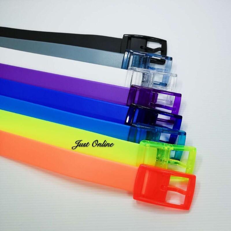 Rubber Belt Colorful Plastic Golf Belt Unisex Belt Tali Pinggang MAN ...
