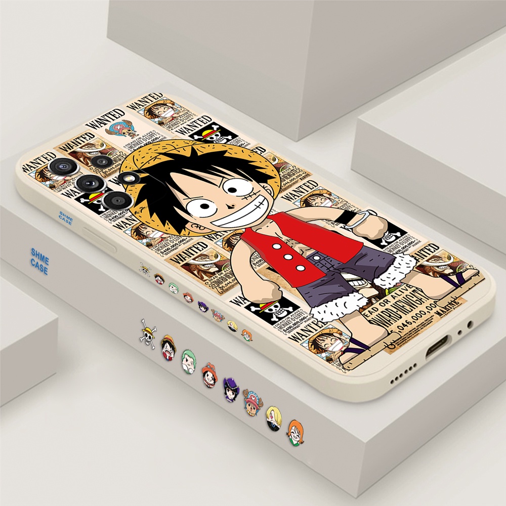 Fashion One Piece Luffy Cartoon TPU Case For Samsung S22 Ultra A01 A02 ...
