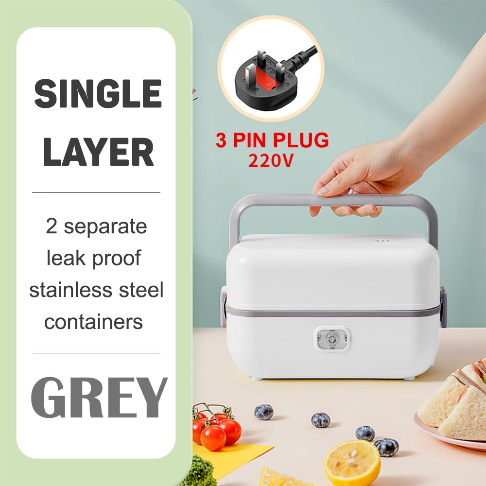 READY STOCK Portable Lunch Box Cooker Portable Mini Rice Cooker ...