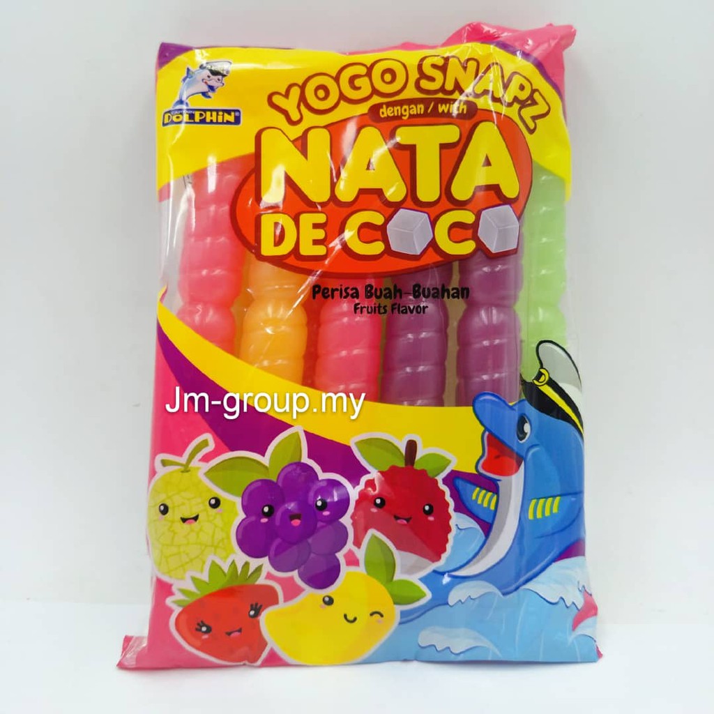DOLPHIN YOGO SNAPZ NATA DE COCO 10PCS (READY STOCK) | Shopee Malaysia