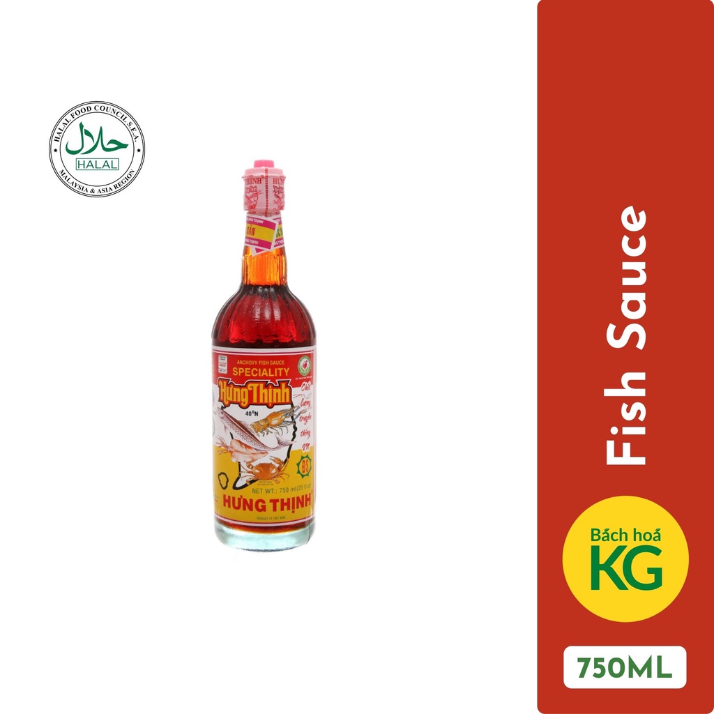Hung Thinh specialty anchovy fish sauce, bottle of 750ml - Nước mắm cá ...