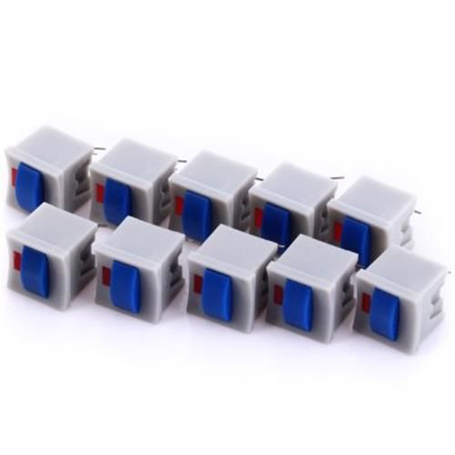 10PCS PRACTICAL DIY DC 30V 0.1A NON - LOCKING PUSH BUTTON SWITCH SET ...