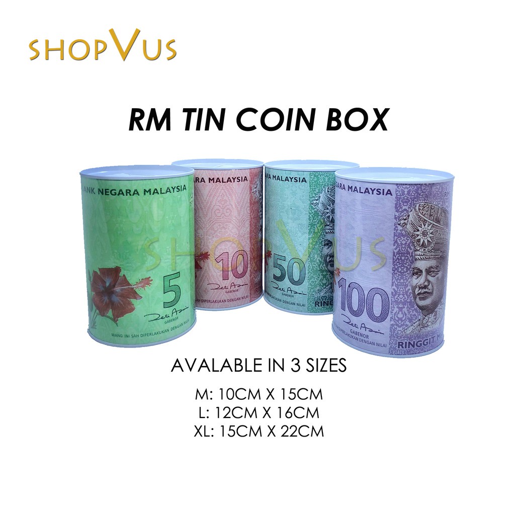 Buku rujukan LIMITED EDITION RM Tin Kids / Adult Saving Coin Box ...